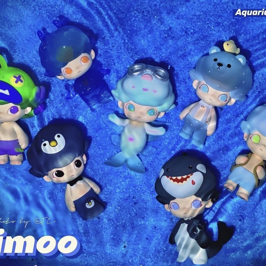 ของแท้ popmart Bubble Mart Dimoo Aquarium Series กล่องตาบอดทำมือยืนยัน ...