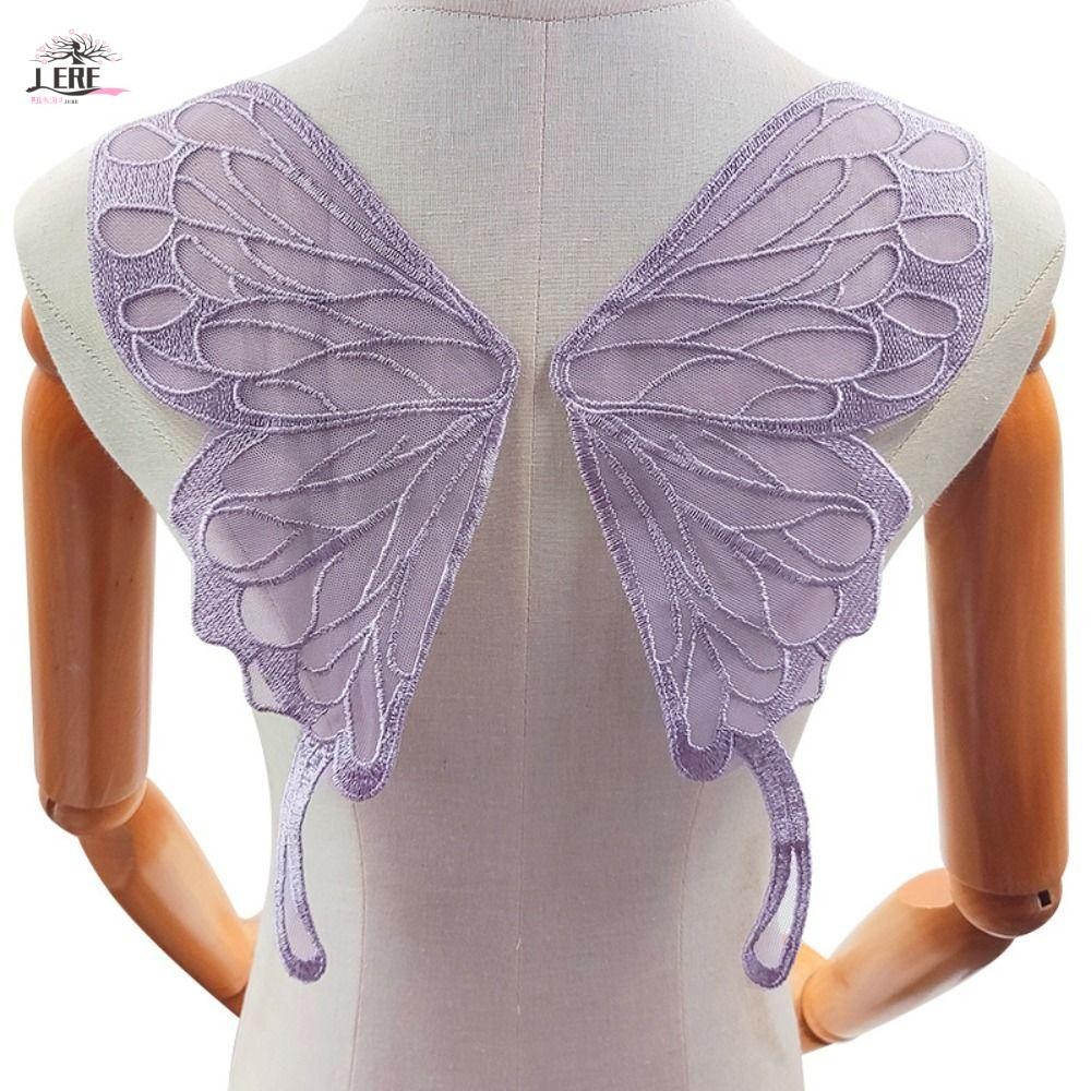 Jeremy1 ปีกผีเสื้อ Appliques,ลูกไม้ผ้าTulleปีกผีเสื้อPatch,อเนกประสงค์ปักPatch Organzaเสื้อผ้า ...