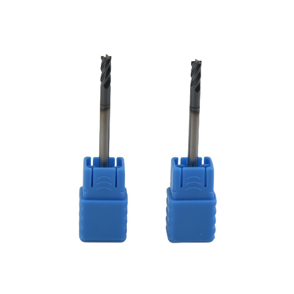 2pcs ทังสเตนคาร์ไบด์ HRC45 4 ขลุ่ย End Mill 3MM Shank Milling เครื่อง ...
