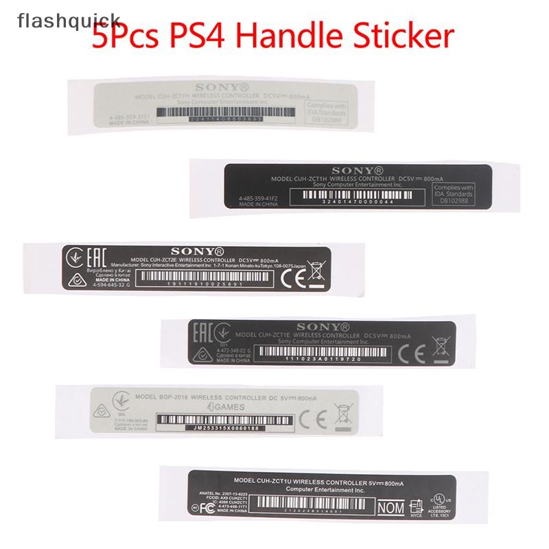 Flashquick 5 ชิ้นสําหรับ PS4 สติกเกอร์จับ Controller Housing Shell Slim ...