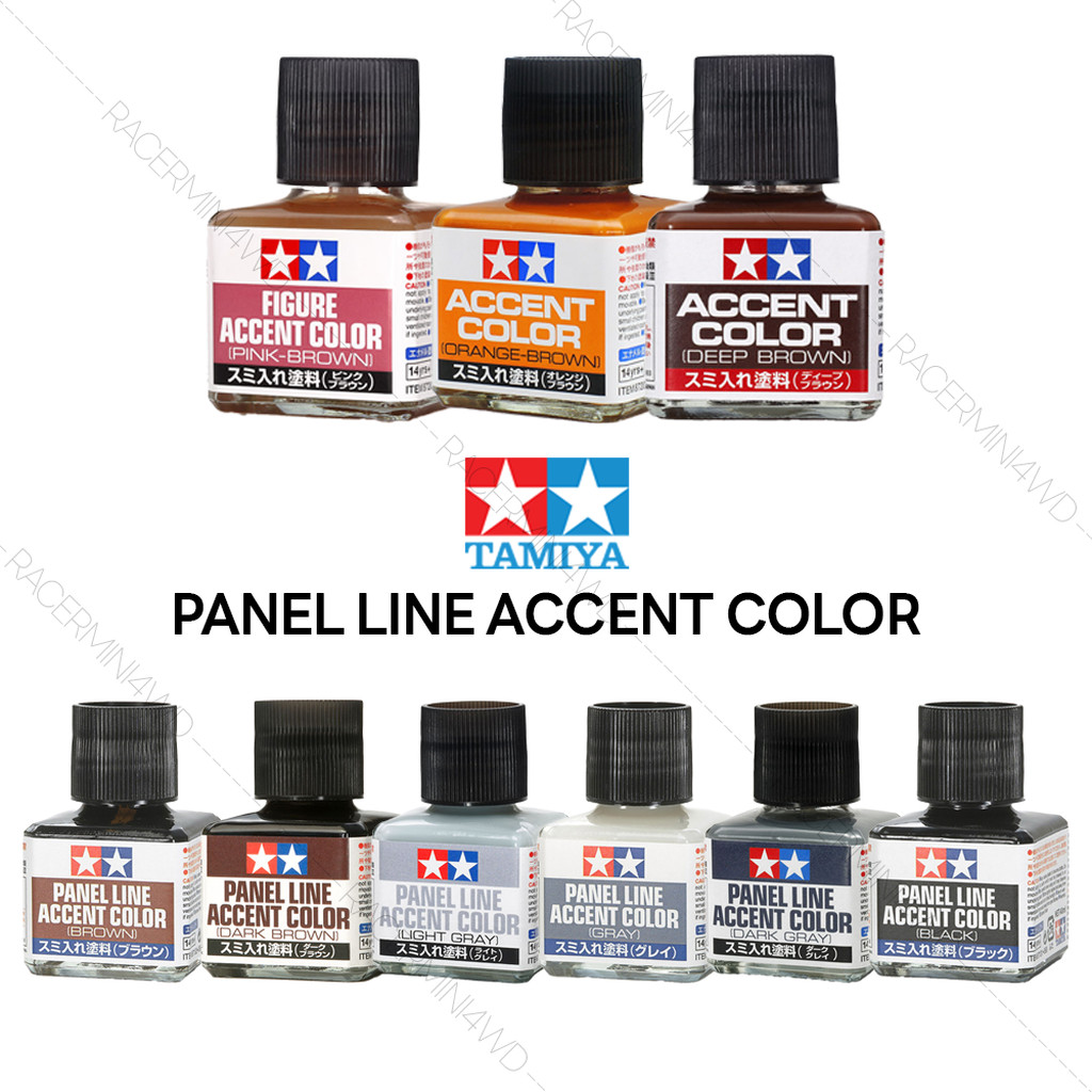 TAMIYA Panel Line Accent สีเดินเส้นโมเดล 87131 87132 87133 87140 87189 ...