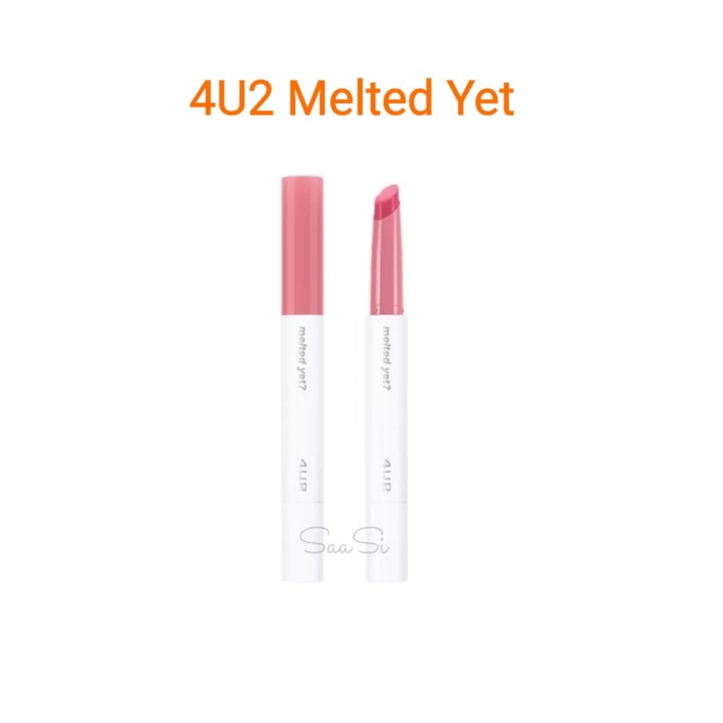 4U2 Melted Yet ลิปบาล์มละลาย เนื้อเม้ลท์ อวบอิ่ม ทิ้งสเตนสี ติดทน 2 g. | Shopee Thailand
