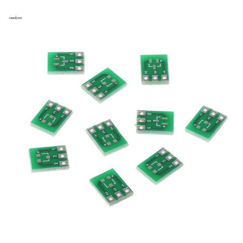 Iny 10 ชิ้น Double-Side SMD SOT23-3 ถึง DIP SIP3 อะแดปเตอร์ PCB บอร์ด ...