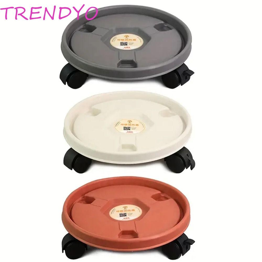 Trendyo Mobile Flower Pot Stand, Heavy Duty Movable Flower Pot Wheels ...