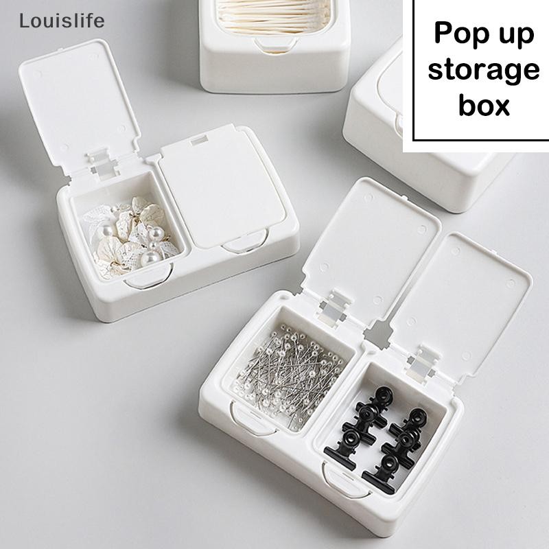 LLPH กล่องเก็บของสีขาว Desktop Organizer ความจุขนาดใหญ่โปสการ์ดสติกเกอร์กล่อง Subpackage Holder ...