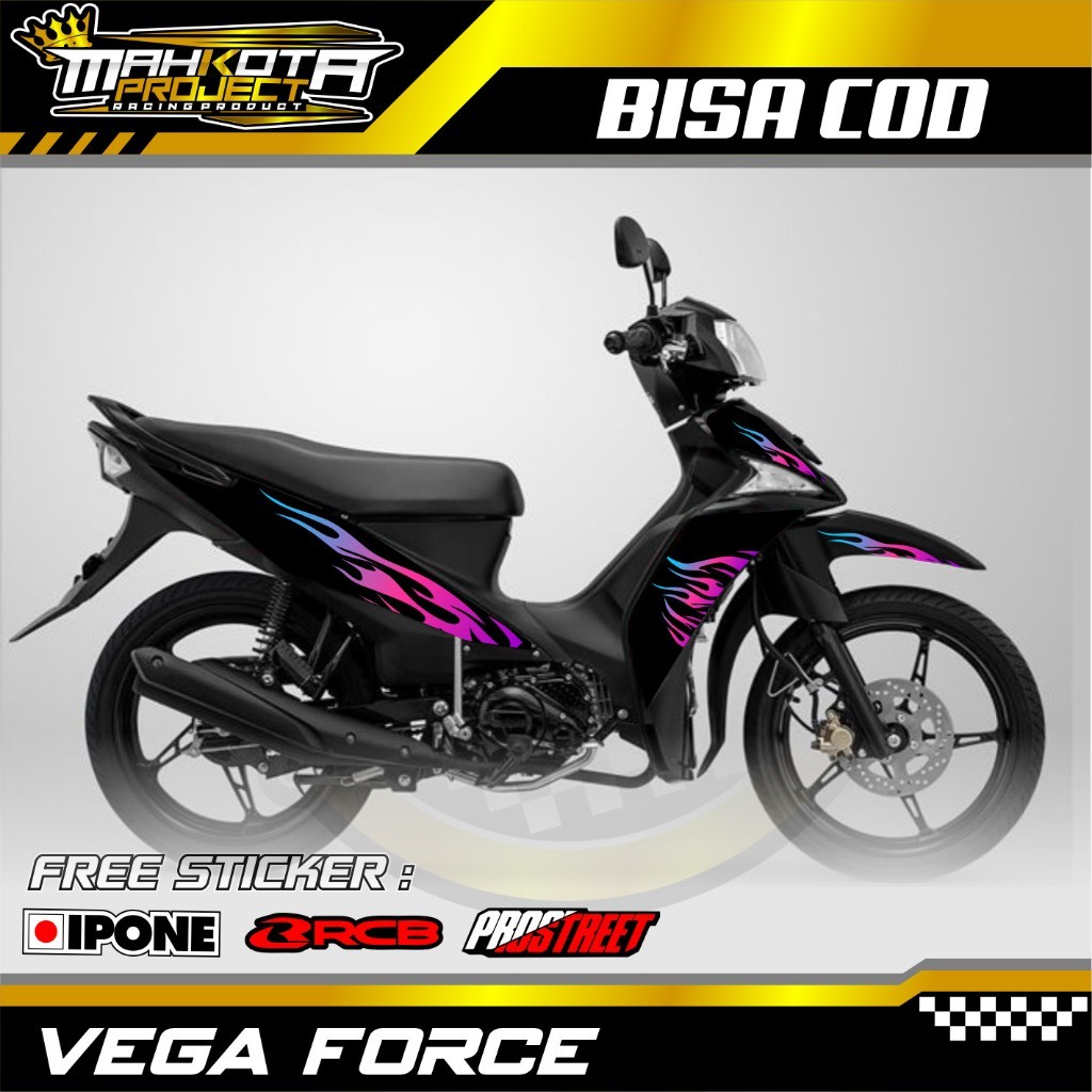 Striping VARIATION Yamaha Vega Force FIRE DESIGN / สติ๊กเกอร์ List ...