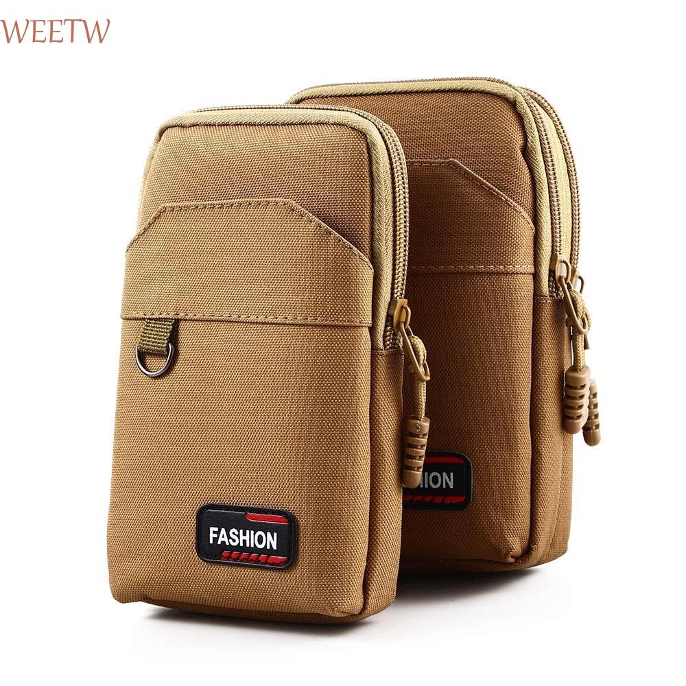 Weekw กระเป๋าคาดเอวอุปกรณ์โทรศัพท์กลางแจ้งไนลอนชั้นเดียว/สองชั้น Colth ...