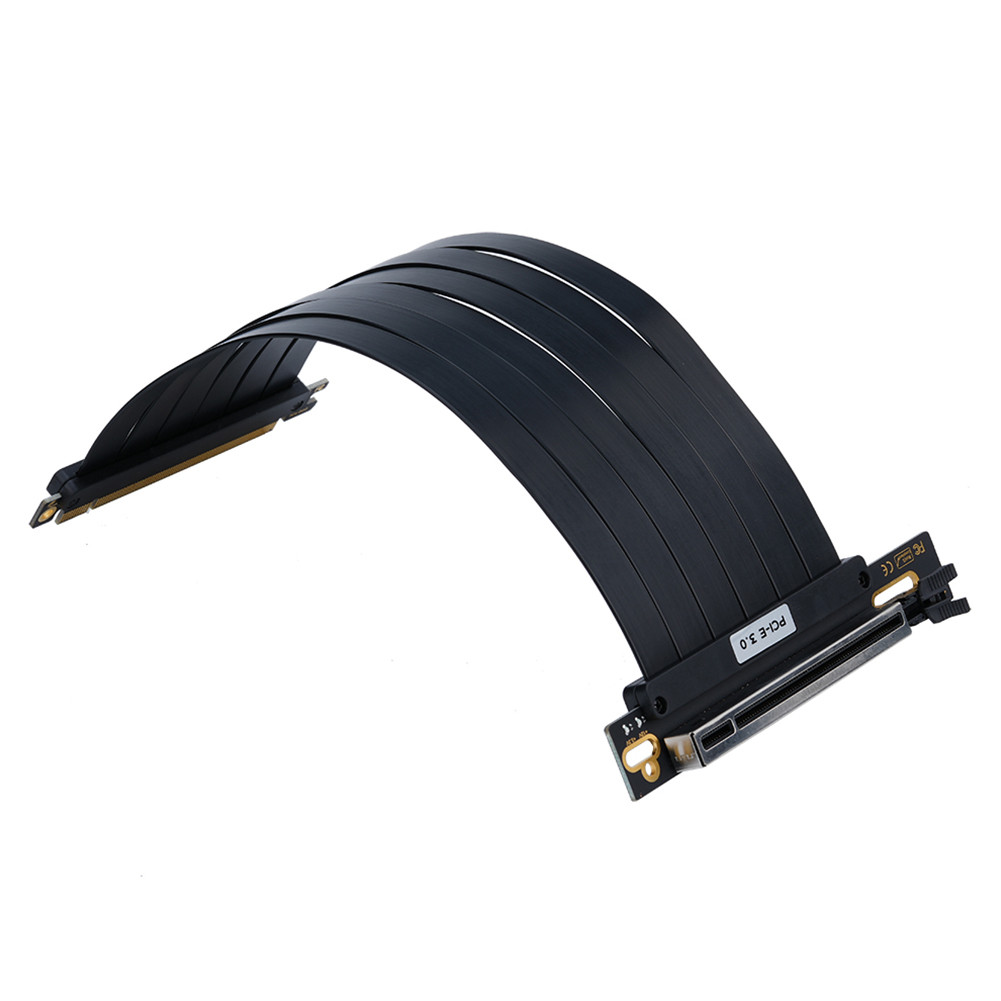 PCI-E 3.0 Riser Cable 90 องศา PCIe 3.0 X16 การ์ด Extender ยืดหยุ่นความ ...