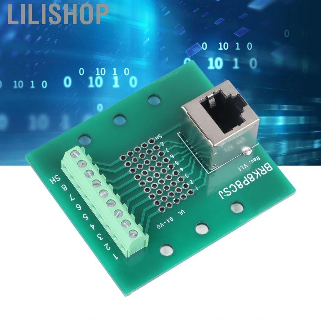 Lilishop RJ45 Ethernet Connector Breakout Board 8P8C พอร์ตเครือข่ายสกรู ...