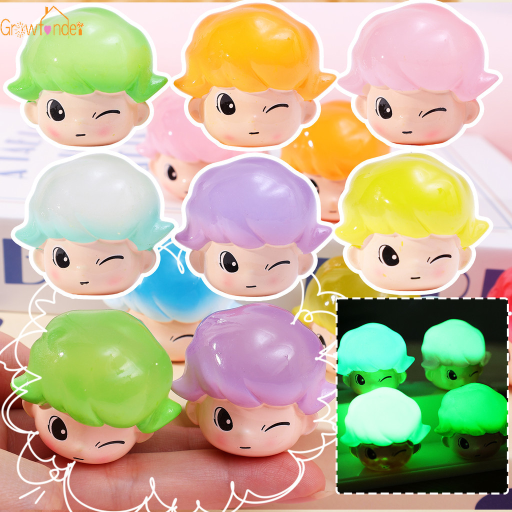 น่ารัก Luminous ตุ๊กตาเรซิ่น DIY หัตถกรรมการ์ตูน Dimoo รุ่น Figurine ...