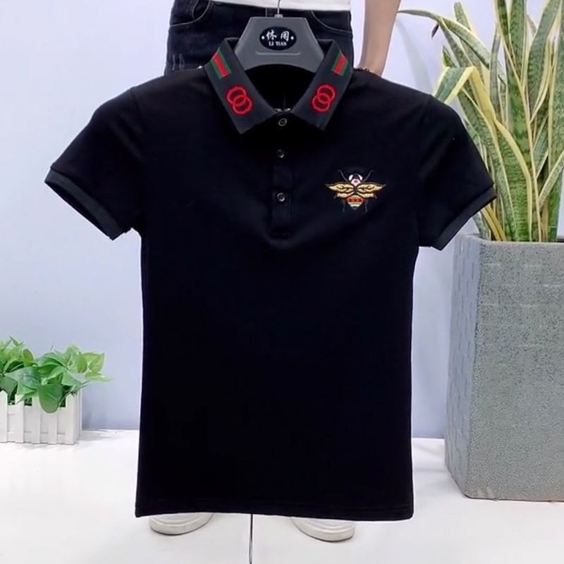 Influencer ปักเสื้อยืดแขนสั้นชายเวอร์ชั่นเกาหลีเสื้อโปโลอินเทรนด์ NMMH ...