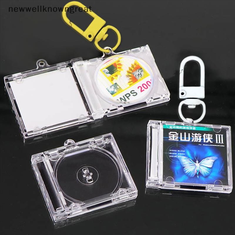 Newwellknowngreat อัลบั้มเปล่า Mini CD Case Key Chain เครื่องเล่นซีดี ...
