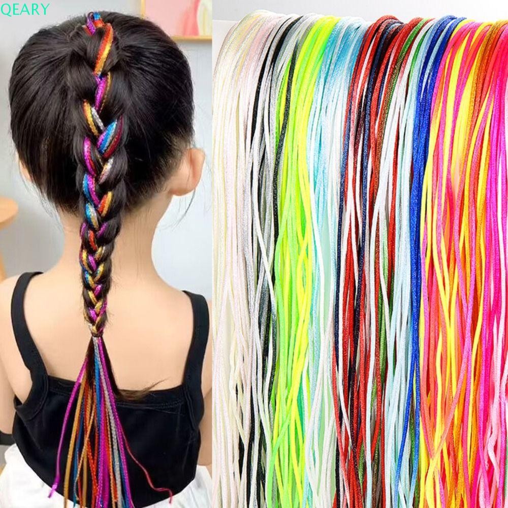 Qeary 10PCS เชือกถักผม, สกปรก Braid ยาว Hair Strings, 1M DIY จัดแต่งทรง ...