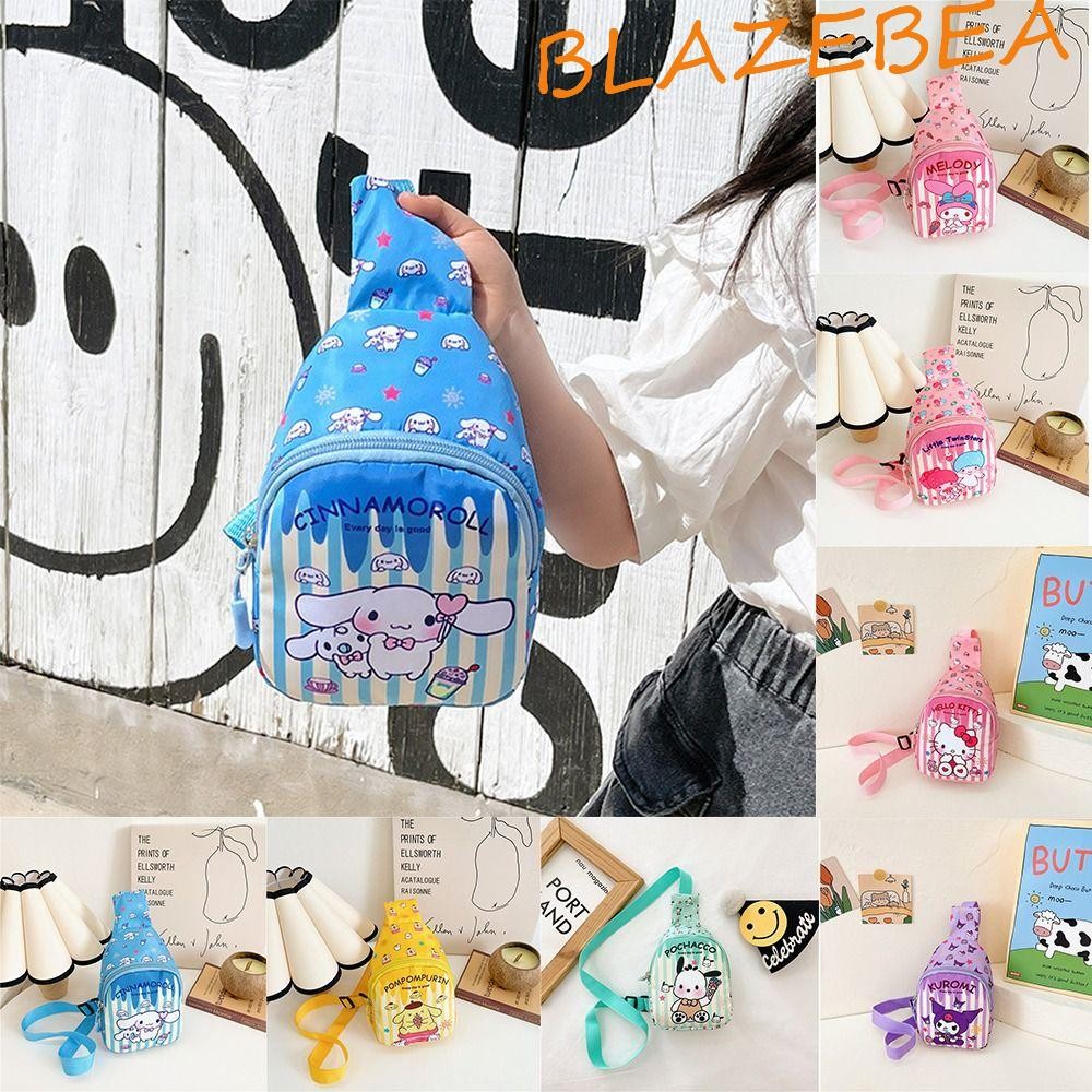 Blazebea กระเป๋าคาดหน้าอก Kuromi, กระเป๋าสะพายข้างเด็ก Cinnamoroll My Melody, การ์ตูน KT Cat ...