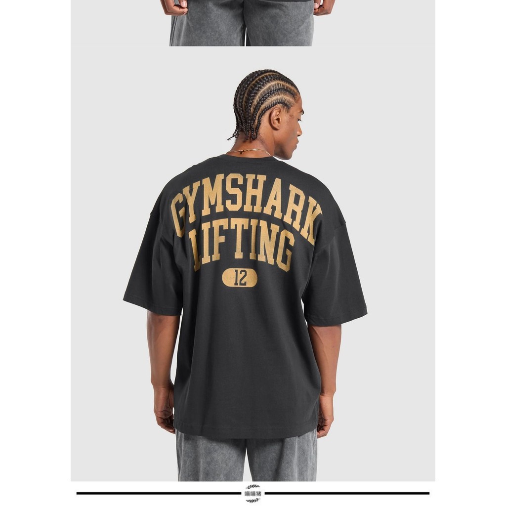 เสื้อยืดออกกําลังกายแขนสั้นทรงหลวมของ Gymshark | Shopee Thailand