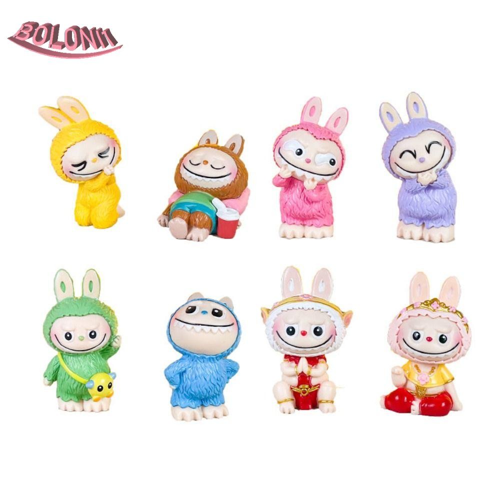 Bo Labubu Action Figure, น่ารัก Anime Labubu รูปตุ๊กตา, น่ารักจําลอง ...