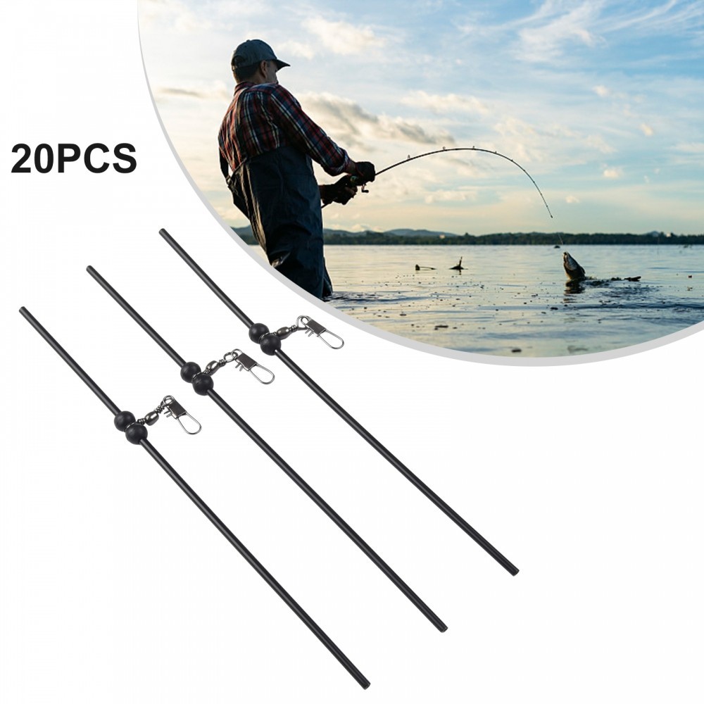 Heavy Duty 20 ชิ้นปลาคาร์พตกปลา AntiTangle Leger Boom Hook Snap Swivels ...