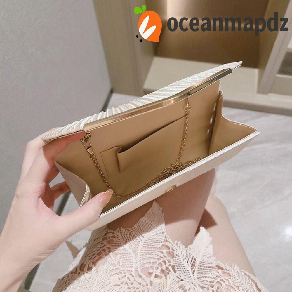 Oceanmapdz กระเป๋าจัดเลี้ยงตอนเย็น, เลื่อม Glitter กระเป๋าถือ, Retro Silver Gold ความจุขนาดใหญ่ ...