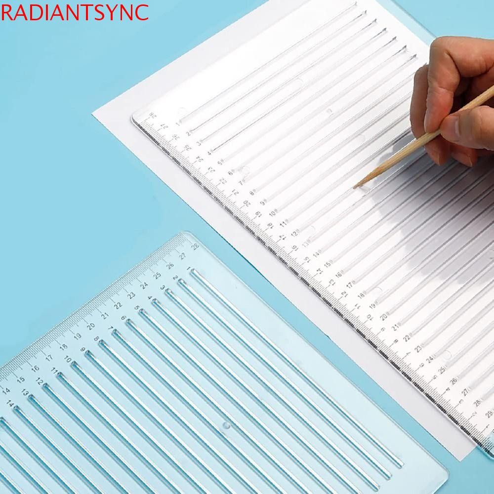 Radiantsync เส้นเครื่องหมายไม้บรรทัด A4 Clear Neat Handwriting ฟรีเครื่องเขียนสอบเขียนไม้บรรทัด ...