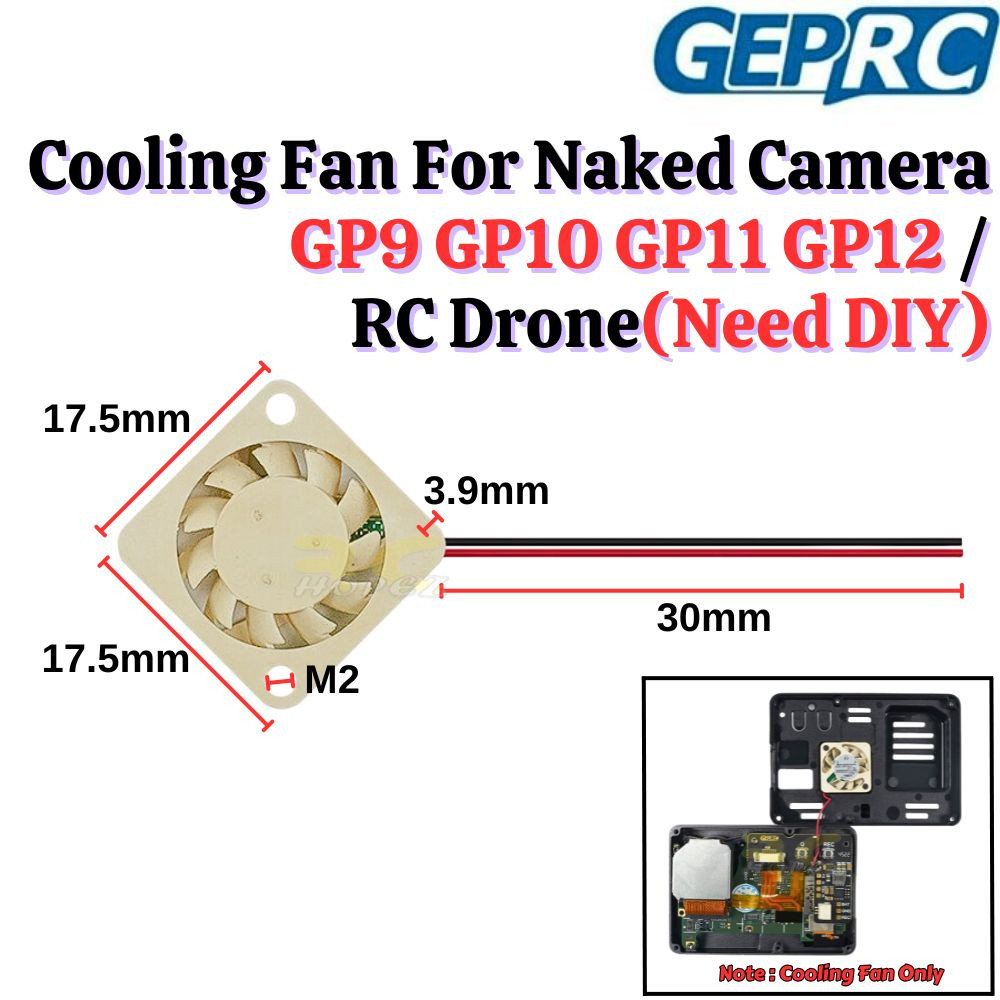 พัดลมระบายความร้อนสําหรับ GEPRC Naked Camera GP9 GP10 GP11 GP12 และใช้งานร่วมกับ RC Drone ...