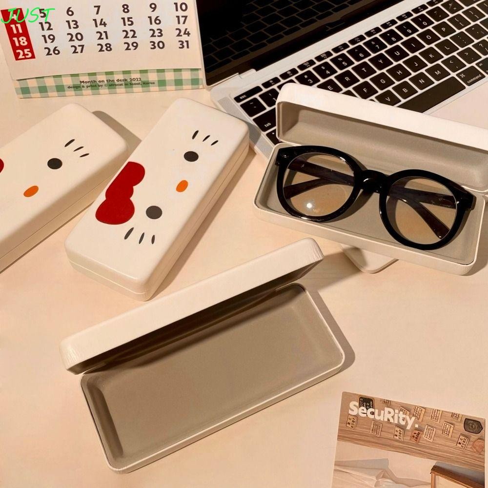 Just พิมพ์แว่นตา, กล่องแว่นตา PU หนัง Kitty Cat PU กล่องแว่นตา, Retro ...