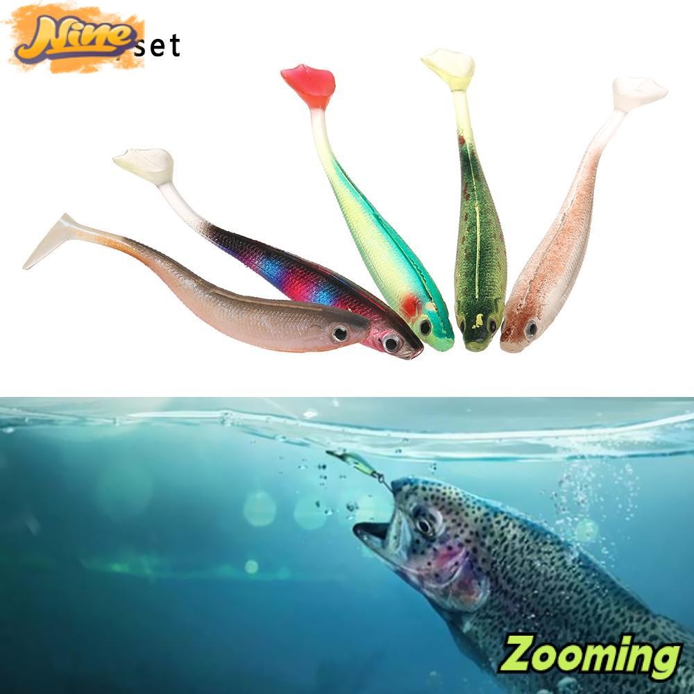 Zooming 5 ชิ้น/ล็อตเหยื่อตกปลาหนอน Stable ประดิษฐ์ 9 ซม. 5g Swimbait ...