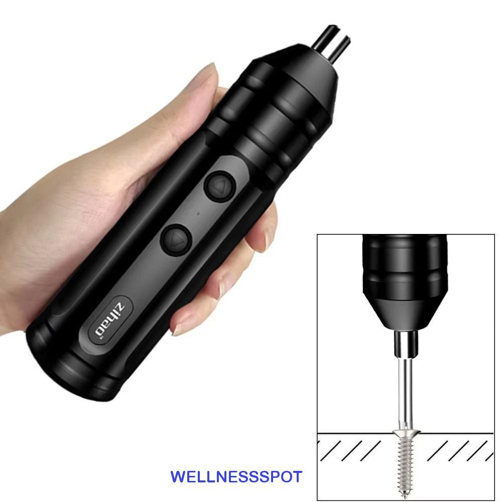 Wellnessspot 1/2/10 ชิ้นชุดไขควงไฟฟ้า, ไร้สาย USB ชาร์จมินิไขควงเครื่องมือ,พร้อมดอกสว่านแบบพกพาม ...