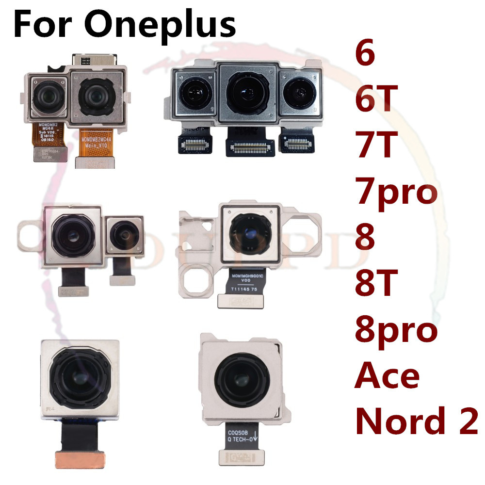1pcs สําหรับ OnePlus 6 6T 7T 8T 7 8 Pro Ace Nord 2 5G Backside Big หลักด้านหลังดูกลับ Facing ...
