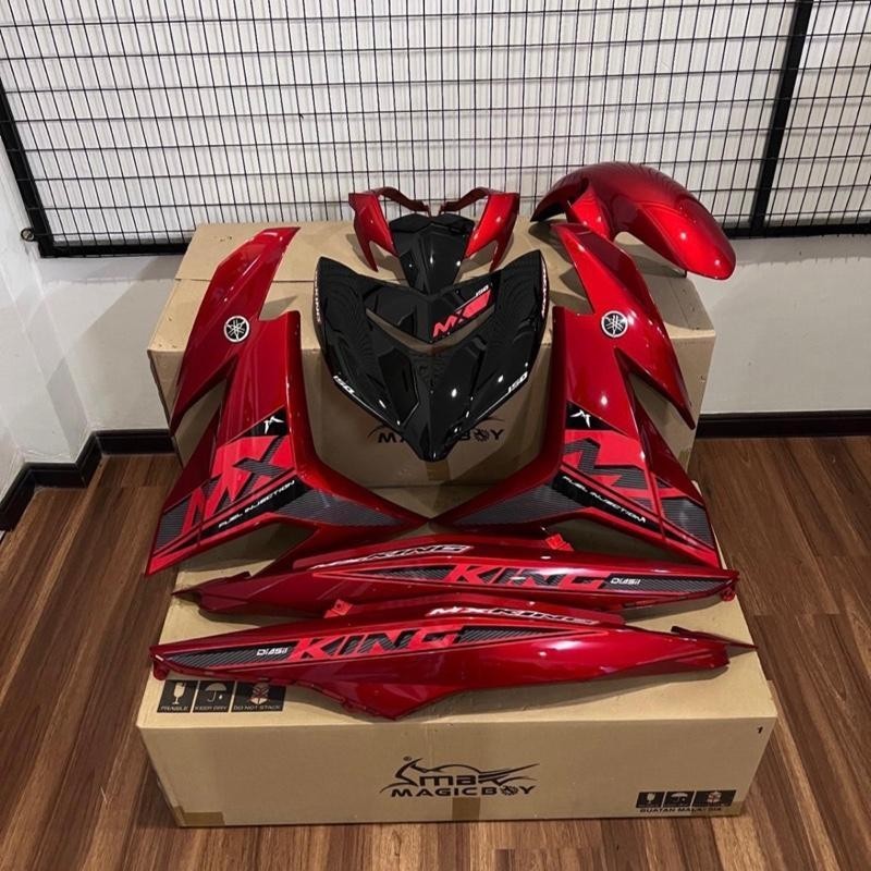 ฝาครอบ Y15 MX KING MERAH HITAM CUSTOM MX KING 2017 MAGICBOY SIP TAMPAL ...