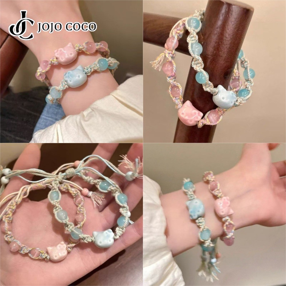 สร้อยข้อมือน่ารัก JOJO COCO แบบทอมือลูกแมว สำหรับแฟชั่นและใช้อเนกประสงค์ | Shopee Thailand