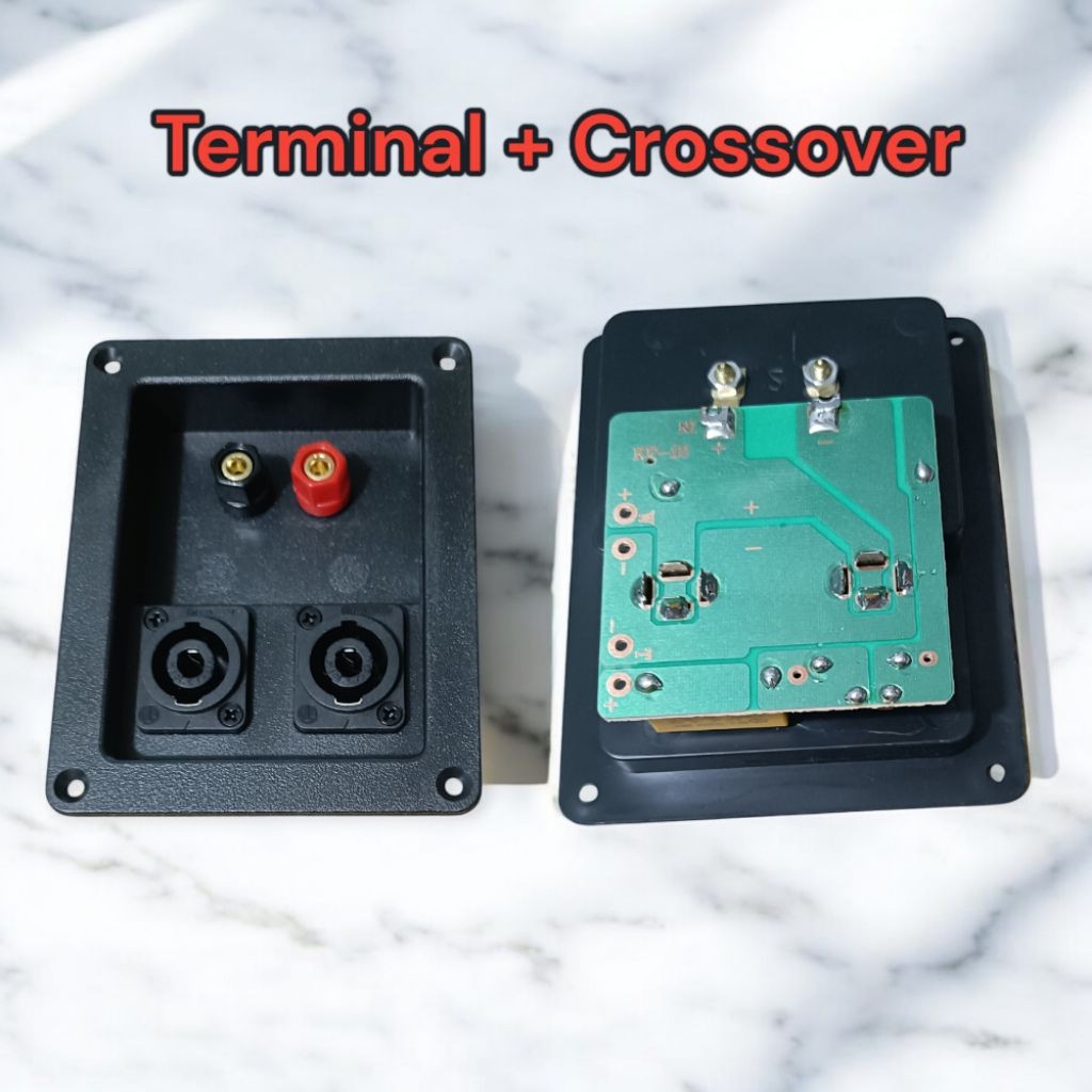 Speaker Terminal Box Panel Complete Crossover 2 way 80W - 500W Original ...