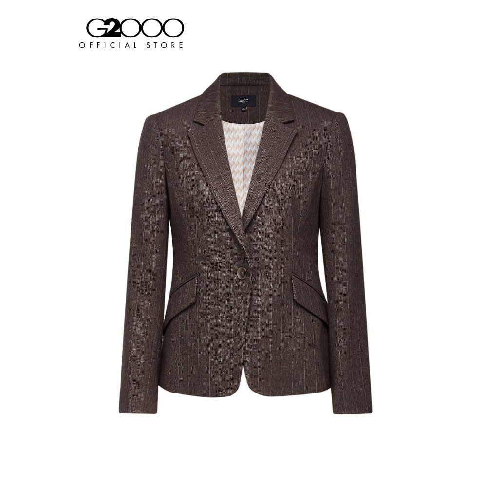 G2000 เสื้อสูทสำหรับผู้หญิง ทรง Slim Fit รุ่น 4621221365 BROWN | Shopee Thailand