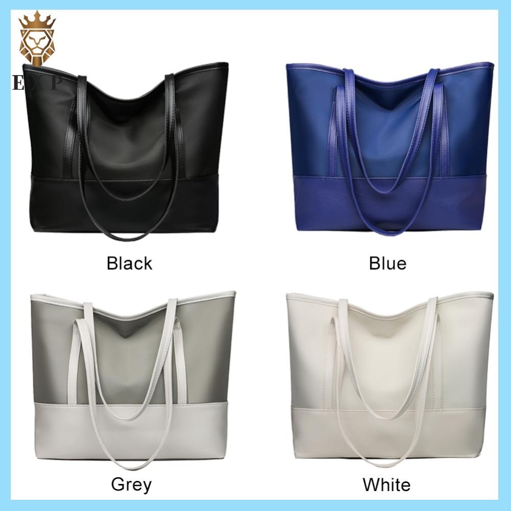 [explosion1.th] กระเป๋าสะพายไหล่ผู้หญิง Oxford แบบพกพาแฟชั่นสุภาพสตรี PU Splicing กระเป๋าถือ ...