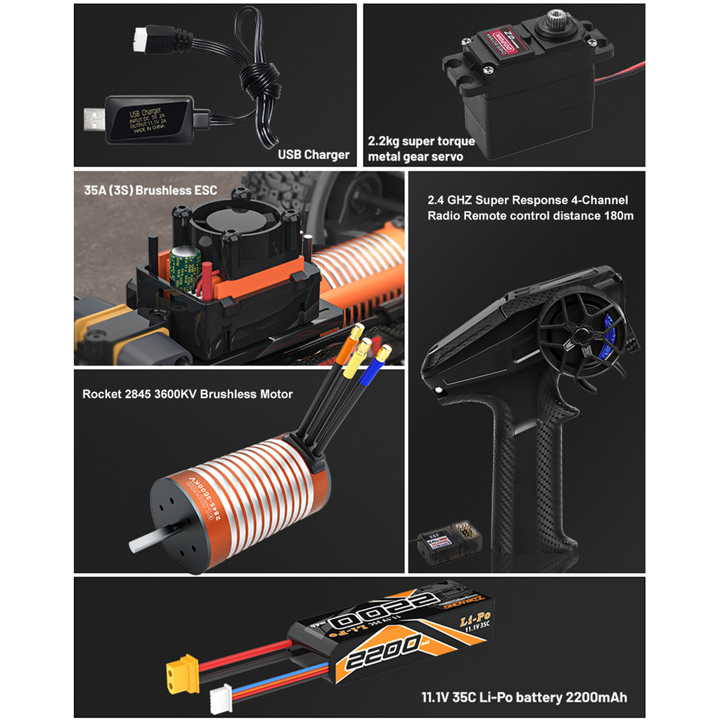 ZD Racing BX12 RC รถ Racing BX-12 1/12 Brushless 2.4GHz 70 กม./ชม.รีโมท ...