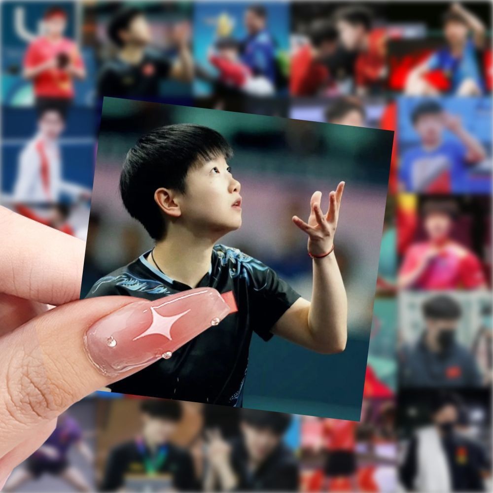59 Zhang Sha Head Combination Wang Chuqin Sun Yingsha ปิงปองนักกีฬา ...