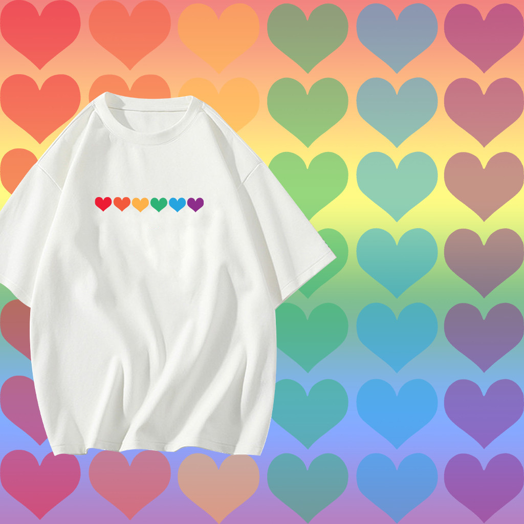 COD（พร้อมส่งสินค้าในทันที）เสื้อสายรุ้ง LGBT Pride Month Rainbow LGBTQ ...
