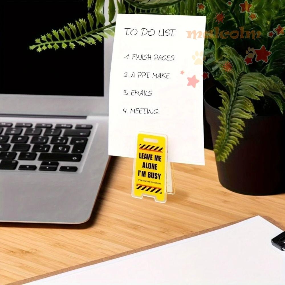 Malcolm 10 ชิ้นป้ายตกแต่งโต๊ะ, Im Busy Leave Me Alone ป้ายโต๊ะอะคริลิค ...