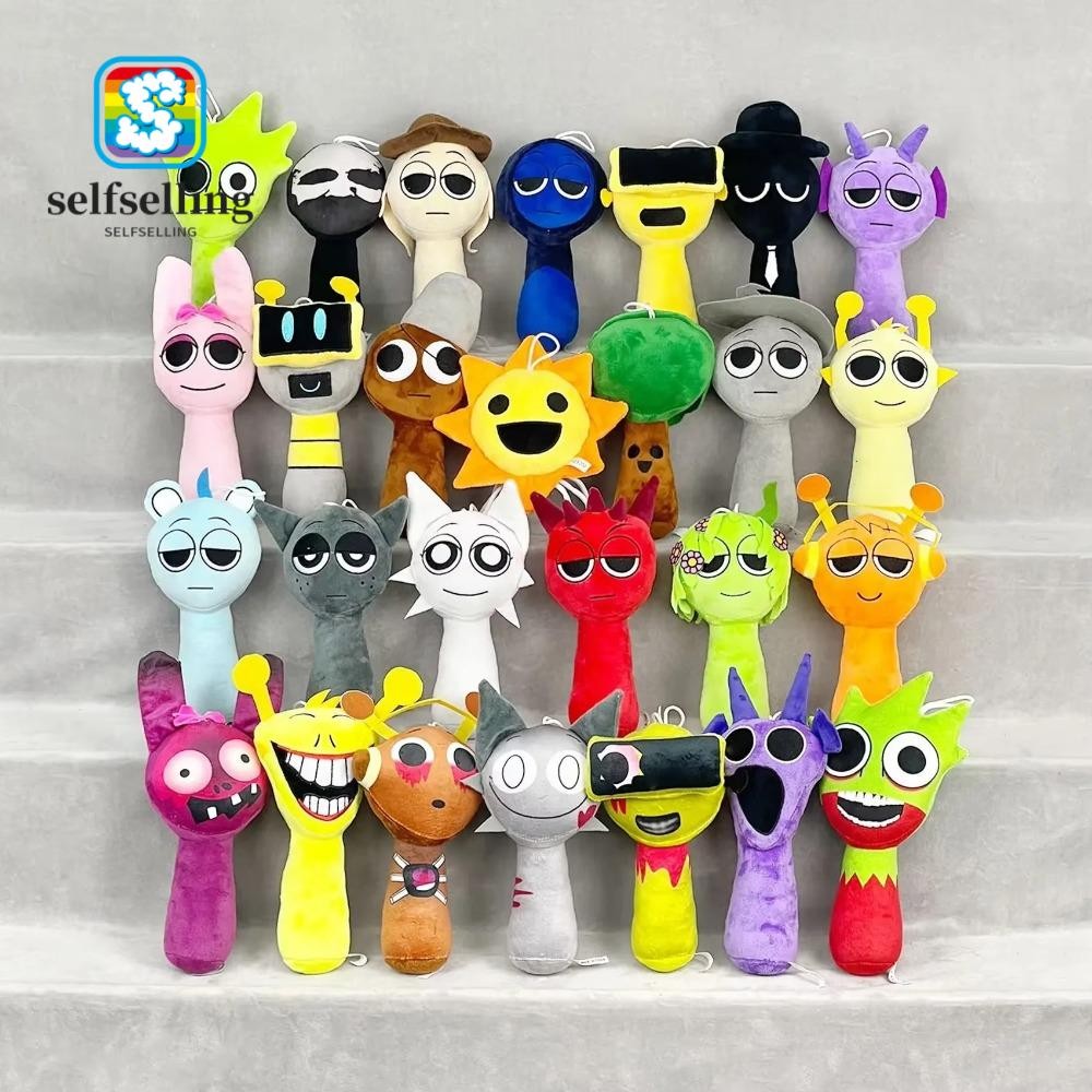 ของเล่นตุ๊กตา SELFS Sprunki, ตุ๊กตา Plushie Oren Raddy, ตุ๊กตา Simon ...