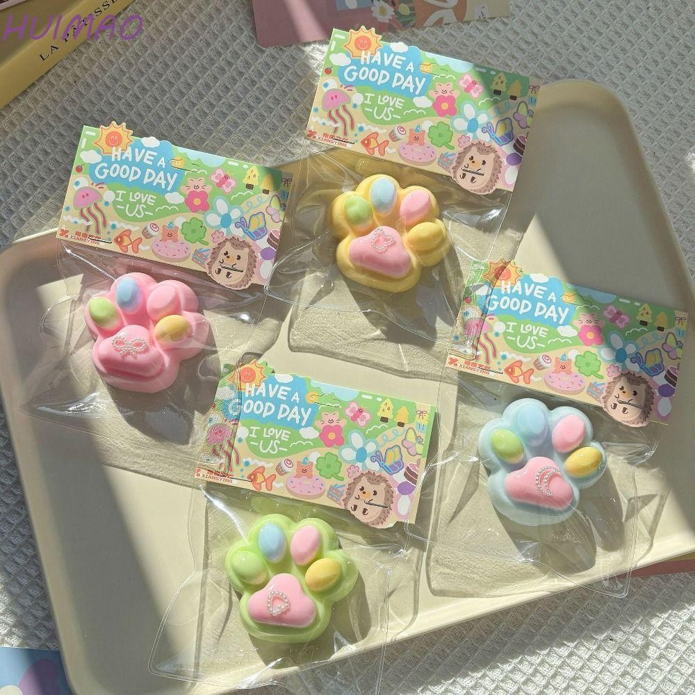 Huimao การ์ตูน Fidget ของเล่น,ซิลิโคน TPR Cat Paw Squeeze ของเล่น ...