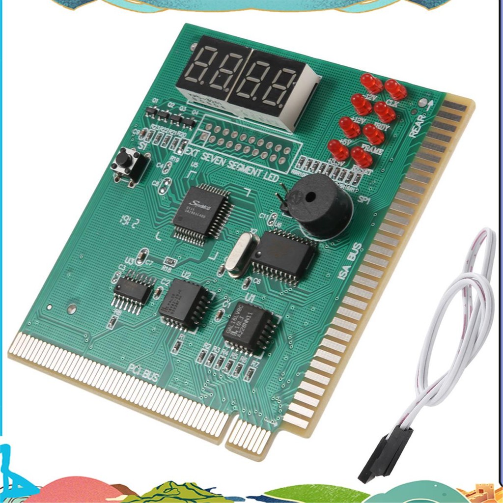 Diagnostic PCI 4-Digit Card PC เมนบอร์ดโพสต์ Checker Tester Analyzer ...
