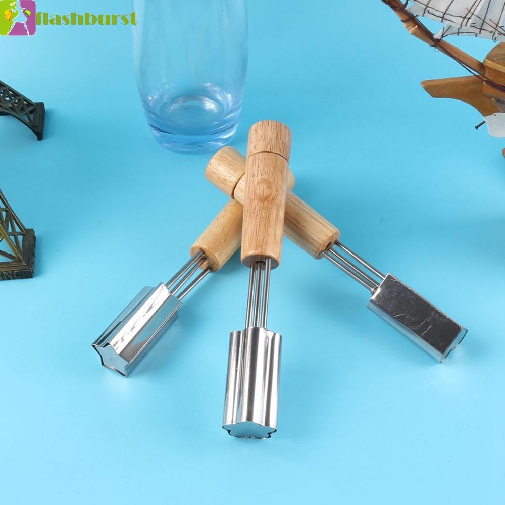 Flashburst แม่พิมพ์คุกกี้ F Ondant แป้งด้ามไม้สแตนเลส DIY รูปทรงตัดผลไม้โฮมเมด | Shopee Thailand