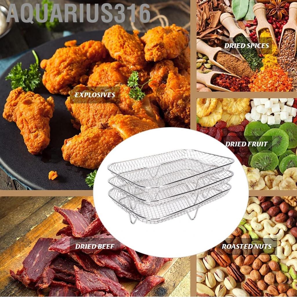 Aquarius316 3PCS Fryer Rack ชุด 304 สแตนเลสสตีล STACKABLE MULTI LAYER ...