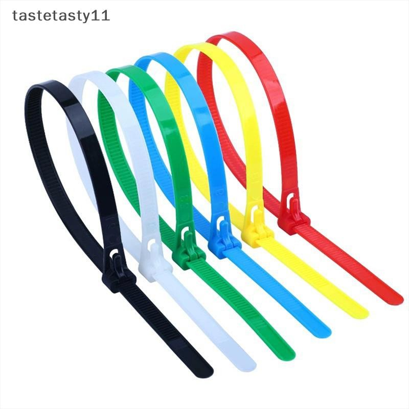 TA 50PCS พลาสติกสาย Zip Tie ไนลอน May Wrap สายรัด Slipknot หลวม ...