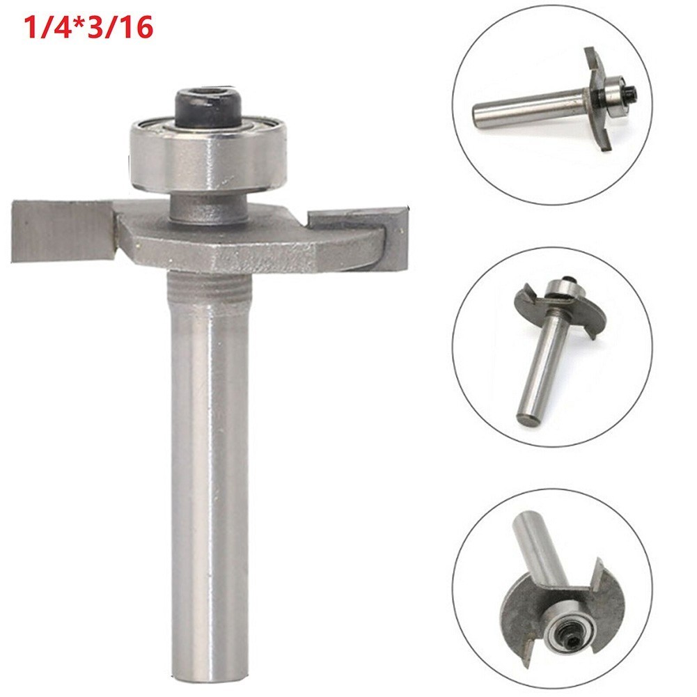 Whoops~t Slot Router Bit 1/4\" Shank 3/16\" ตัดความลึก 2 ขลุ่ย HSS ...