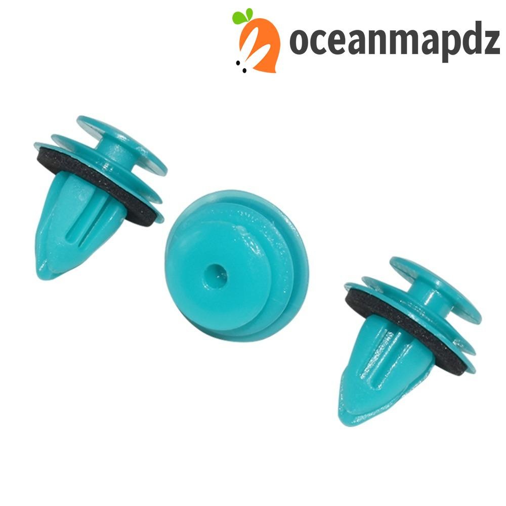 Oceanmapdz 100 ชิ้นไนลอนยึดคลิป, Rivet ชุดประตูหัวเข็มขัด Retainer Fastener Rivet, รถอุปกรณ์ ...