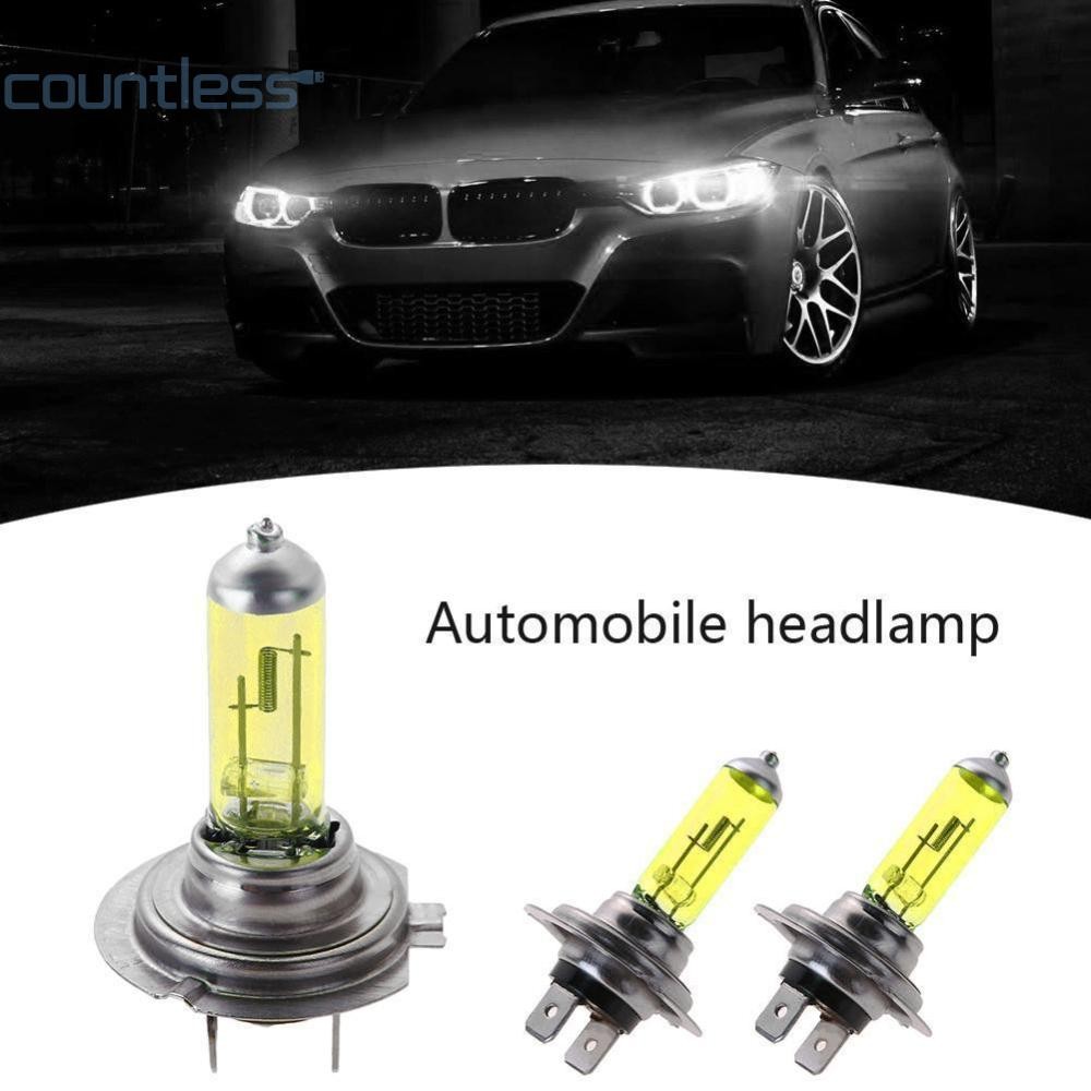 1 PC H7 12V 55W 4,000K-4,500K Golden Yellow Halogen Lamp หลอดไฟหน้า ...