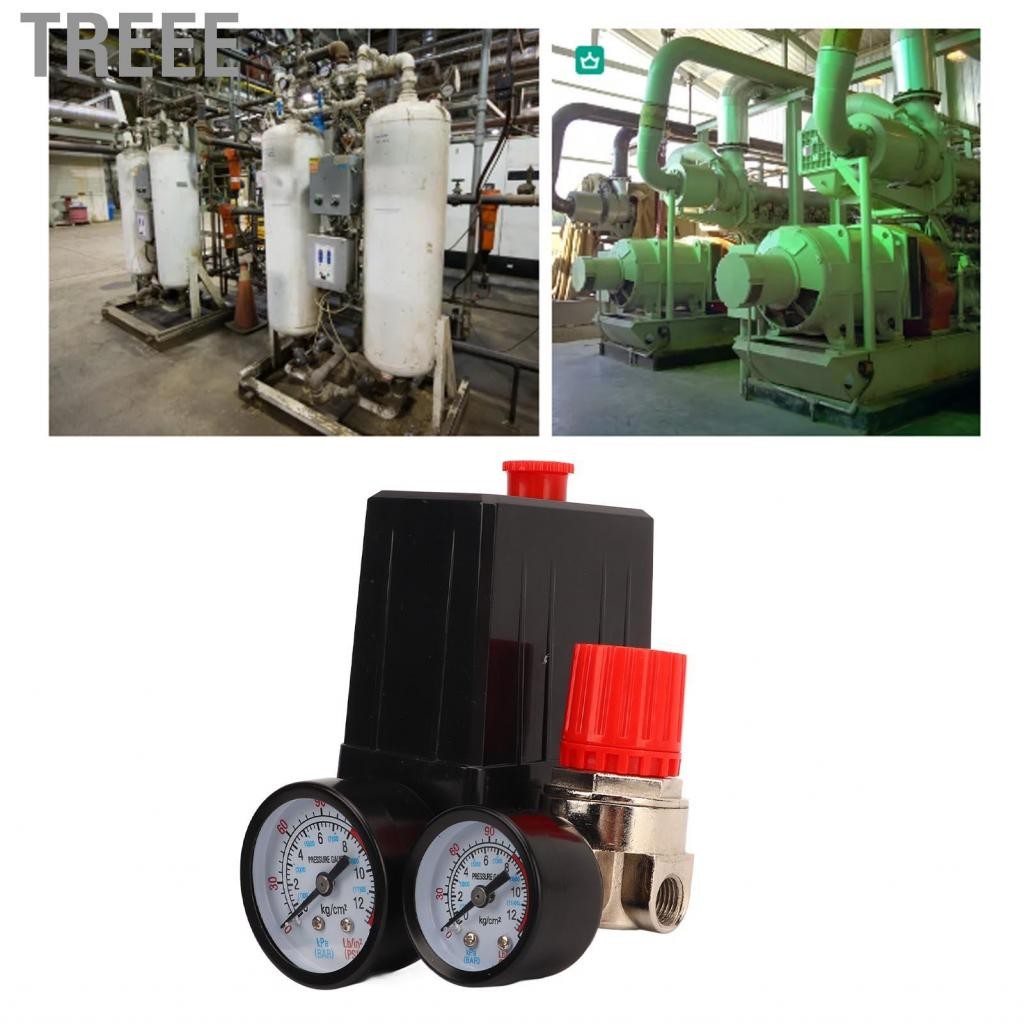 Treee สวิตช์ความดันคอมเพรสเซอร์แอร์ 0-180PSI บอลวาล์วชุดอุปกรณ์เสริมอะไหล่ | Shopee Thailand