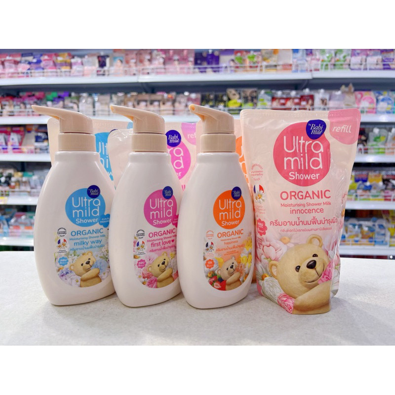 Babi mild Ultra mild Shower เบบี้มายด์ อัลตร้ามายด์ ออร์แกนิค ครีม ...