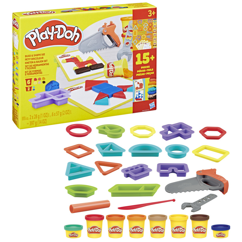 PLAY-DOH BUILD AND SHAPE SET ของเล่น แป้งปั้น เสริมพัฒนาการ | Shopee ...