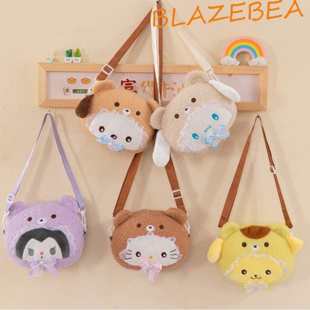 Blazebea กระเป๋า Kuromi Crossboby, กระเป๋าสะพายการ์ตูน Bow Melody, กระเป๋าเก็บของสีสันสดใสน่ารัก ...